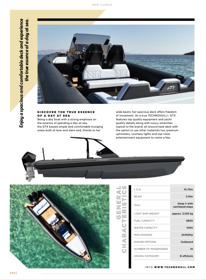 TECHNOHULL GTX WORLD DEBUT: TAKING CRUISING INTO A NEW DIMENSION ...